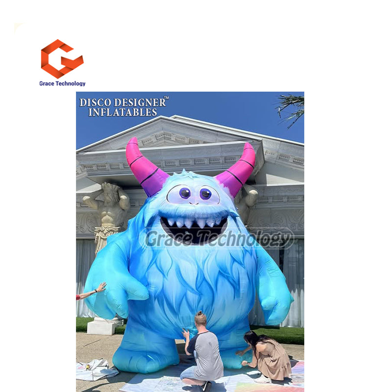 Christmas Inflatables Ice Yeti Family with Santa Hat – Inflatable Art ...